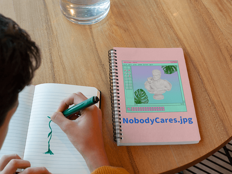 Showcase Your Notebook Designs with Mockups | Placeit